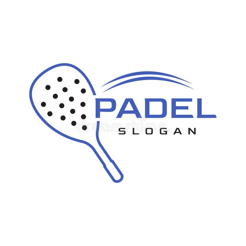 Simple Paddle Racket Logo Vector Illustration Design Stock Vector ...