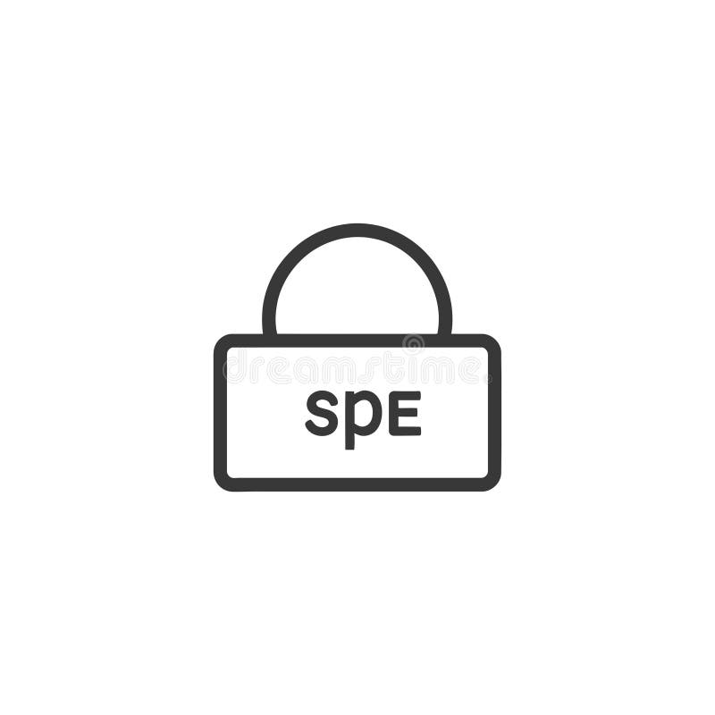 AI-Generated SPE Lock Icon stock vector. Illustration of simple - 345761610