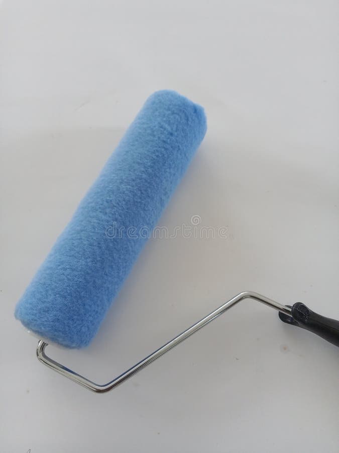 Simple Paint Roll Isolated on White Background Stock Image - Image of ...