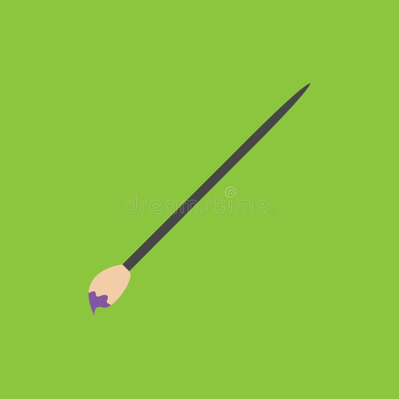 Simple Paintbrush Education Vector Illustration Stock Vector ...