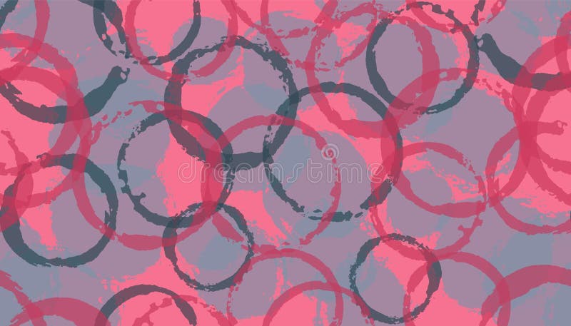 Simple Painted Circles Geometry Fabric Print. Circular Stain ...