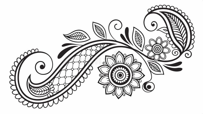Simple Paisley Element Vector, Teardrop Shape Motif for Textile and Pattern Designs Generative ...