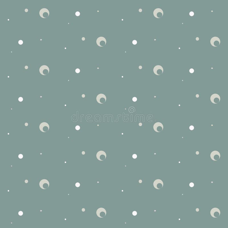 Simple Pale Seamless Pattern with Light Polka Dot on Green Background ...