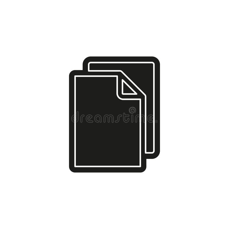 Simple Paper Vector Icon stock illustration. Illustration of file ...