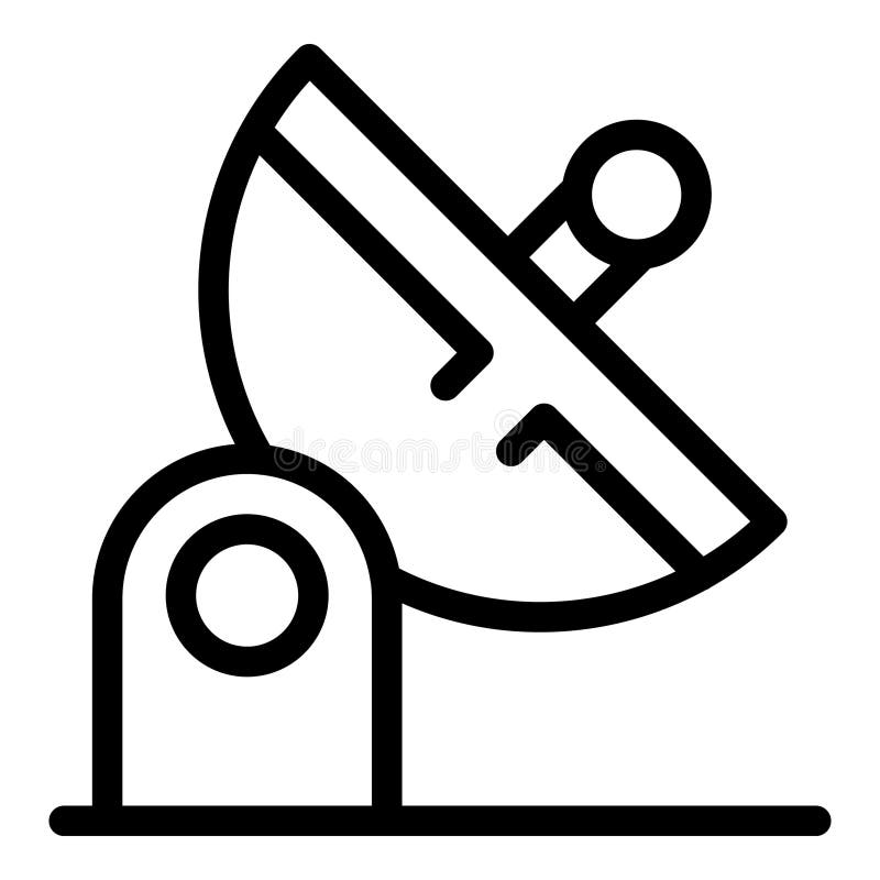 Simple Parabolic Antenna is Receiving a Signal Stock Vector ...