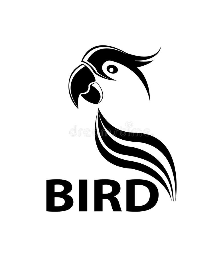 Simple Parrot Logo Design Vector Stock Illustration - Illustration of ...