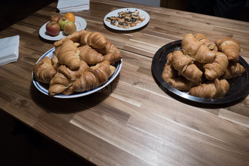 Simple Party Refreshment on a Wooden Table Stock Photo - Image of ...