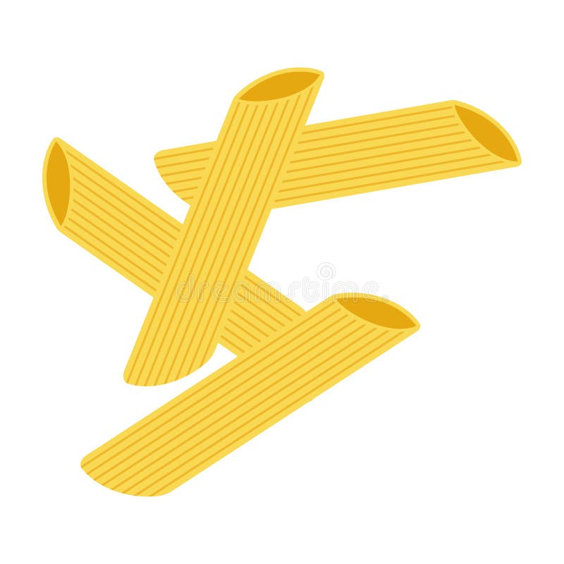 Simple Pasta Shapes Collection. Flat Illustration Stock Vector ...