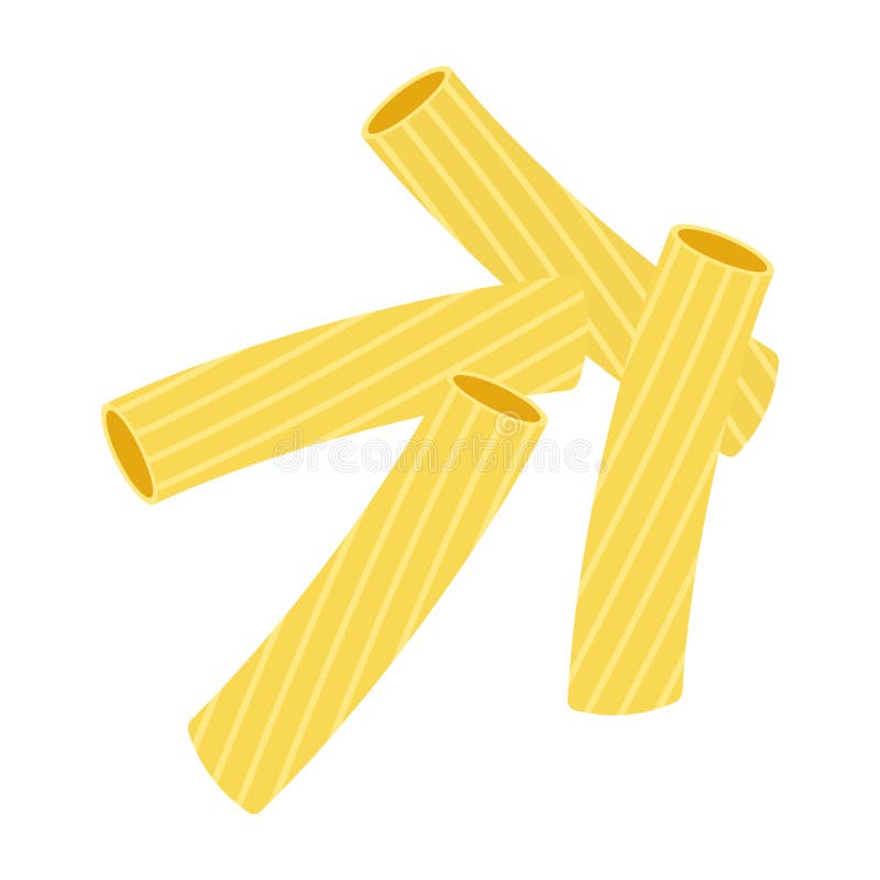 Simple Pasta Shapes Collection. Flat Illustration Stock Vector ...