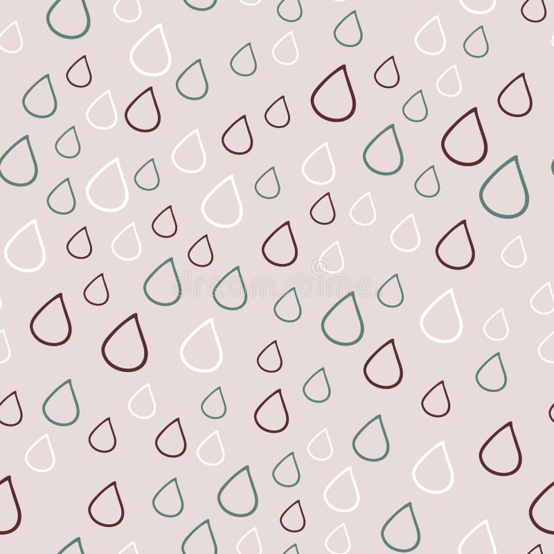 Vector Seamless Pattern with Drops Stock Vector - Illustration of ...