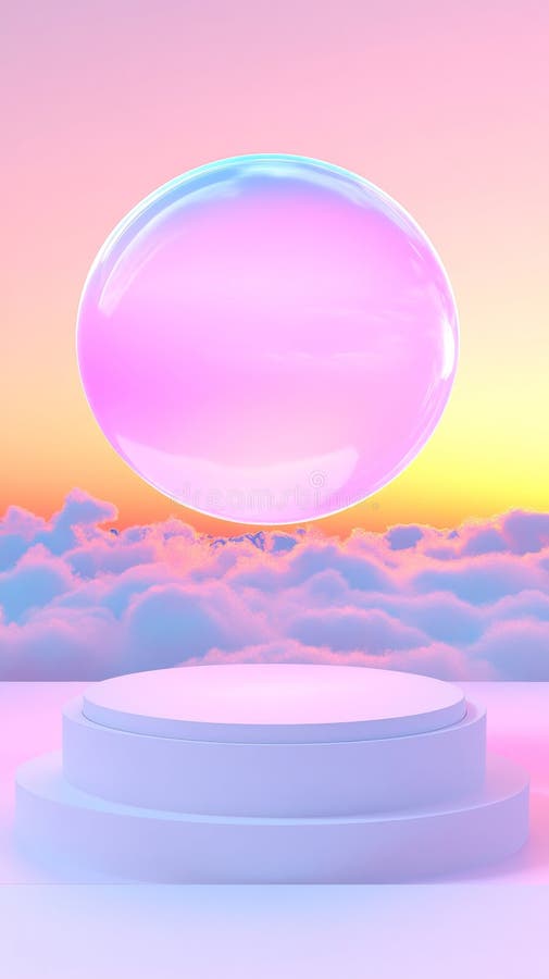 Simple Pastel Gradient Background Featuring a Modern Arch Design for ...