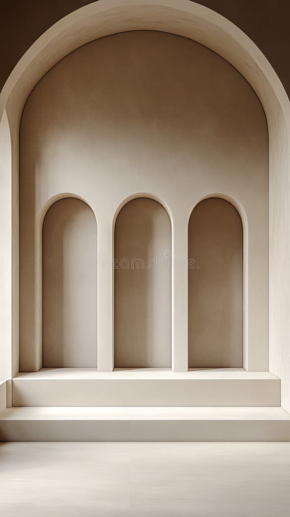 Simple Pastel Gradient Background Featuring Modern Arch Design for ...