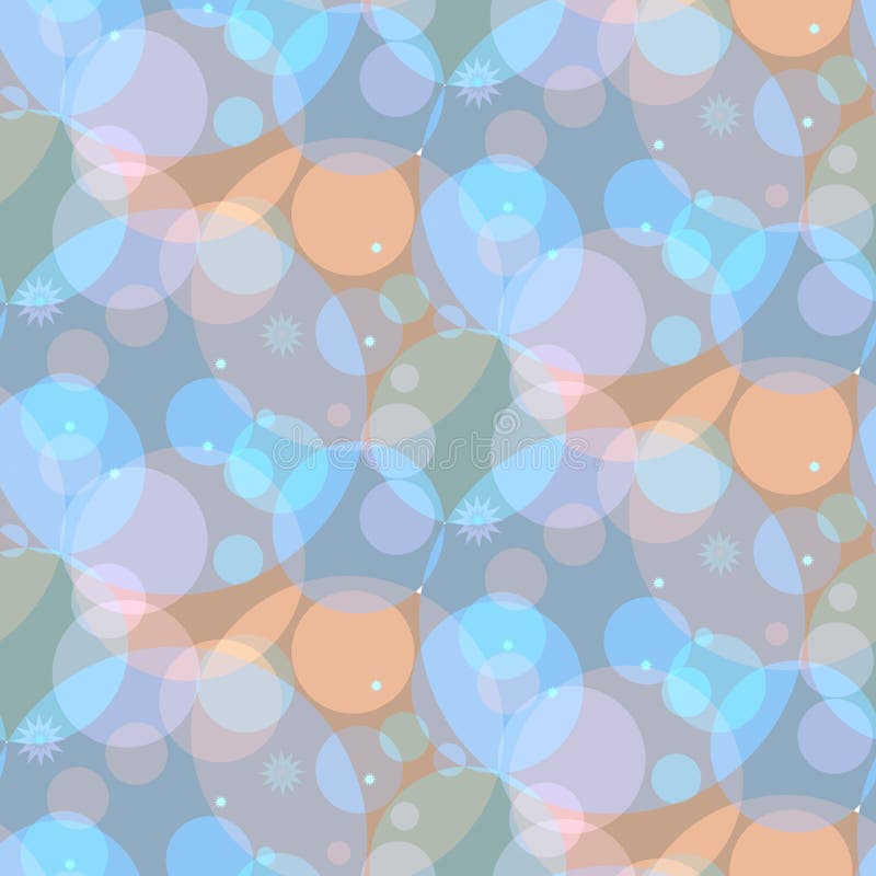 Simple Pattern with Blue Circles Stock Vector - Illustration of shades ...