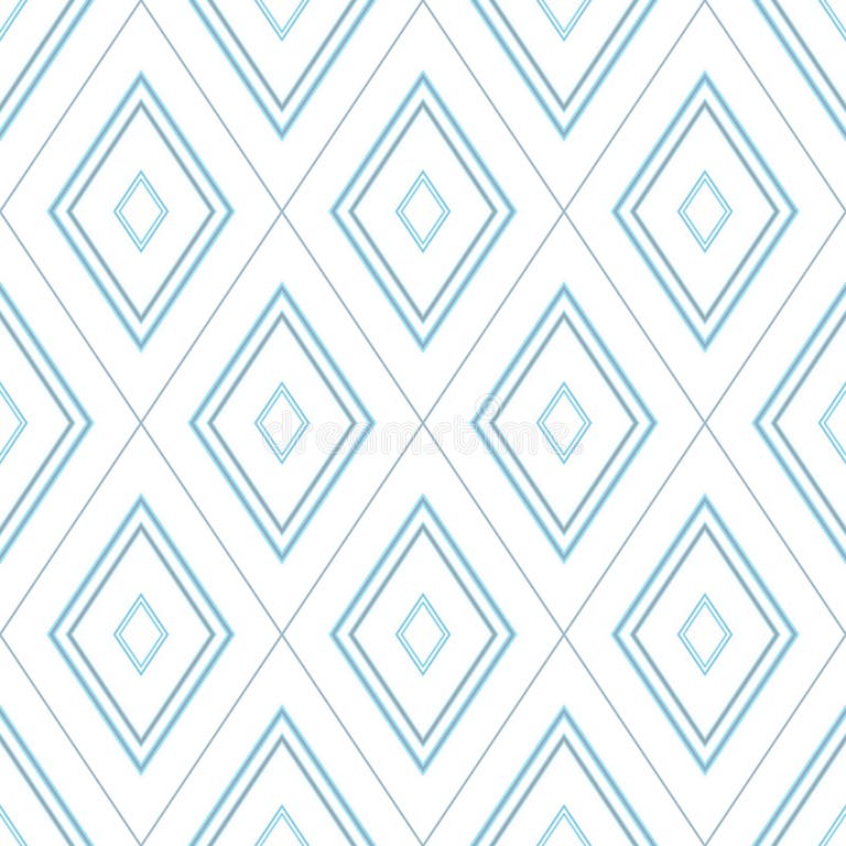 Simple Pattern of Blue Rhombus Stock Vector - Illustration of ...