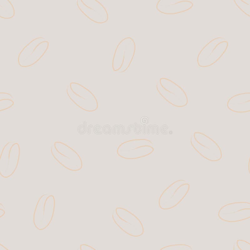 Simple Pattern with Coffee Beans in Brown Color, Aromatic Coffee on ...