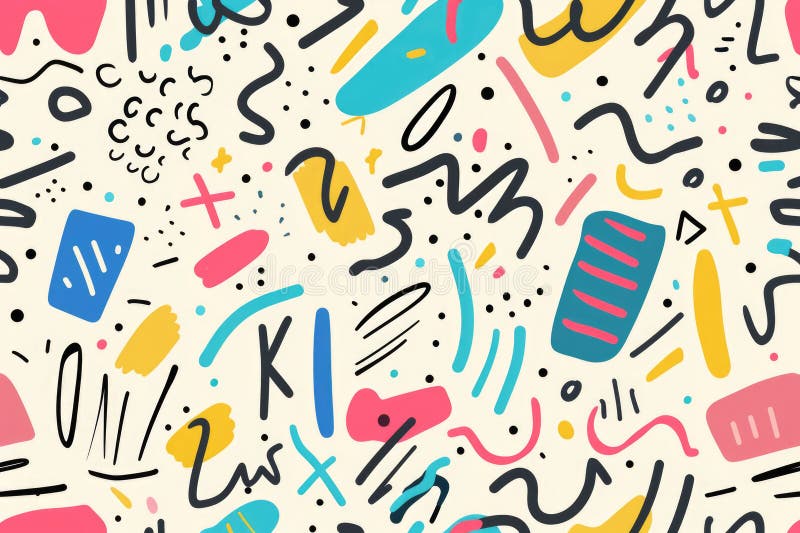 A Simple Pattern of Letters and Numbers on a White Background. Suitable ...