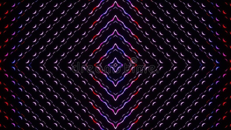 Pulsating Dots on World Map. Motion. Holographic Map of World with ...