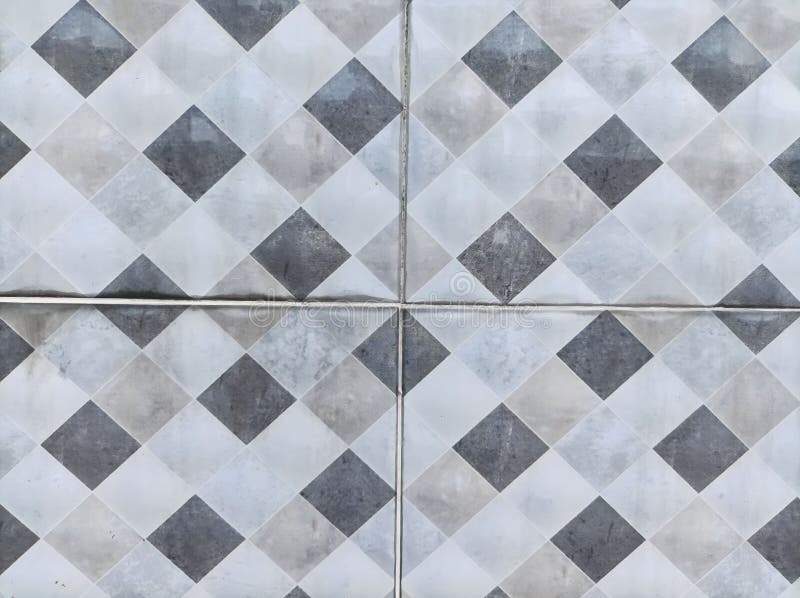 Simple Pattern of White and Gray Ceramic Wall and Floor Tiles with ...