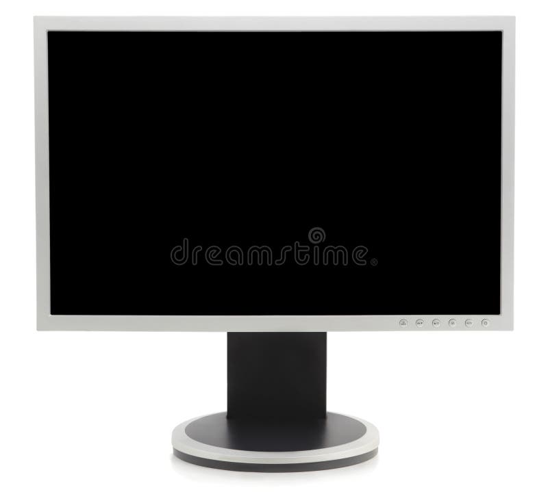 Simple PC Monitor W Copy Space Stock Photo - Image of object, standing ...