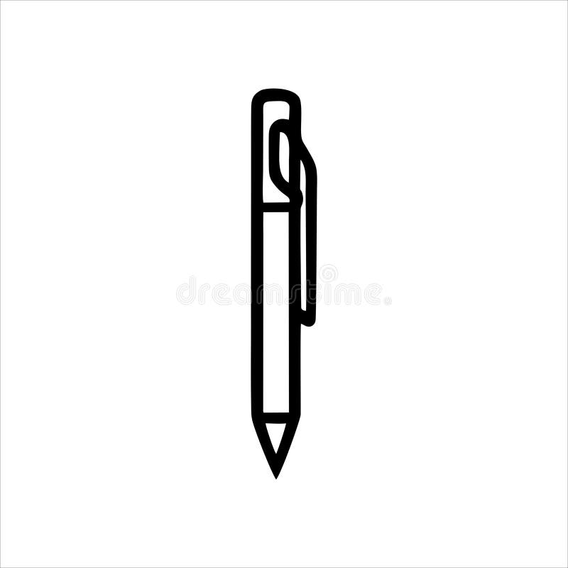 Simple Pen Vector with Minimalist and Modern Design Stock Illustration ...