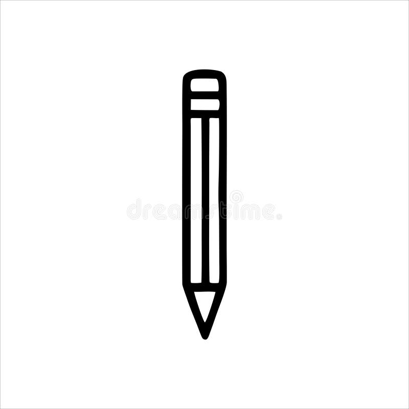 Simple Pencil Vector with Minimalist and Modern Design Stock ...