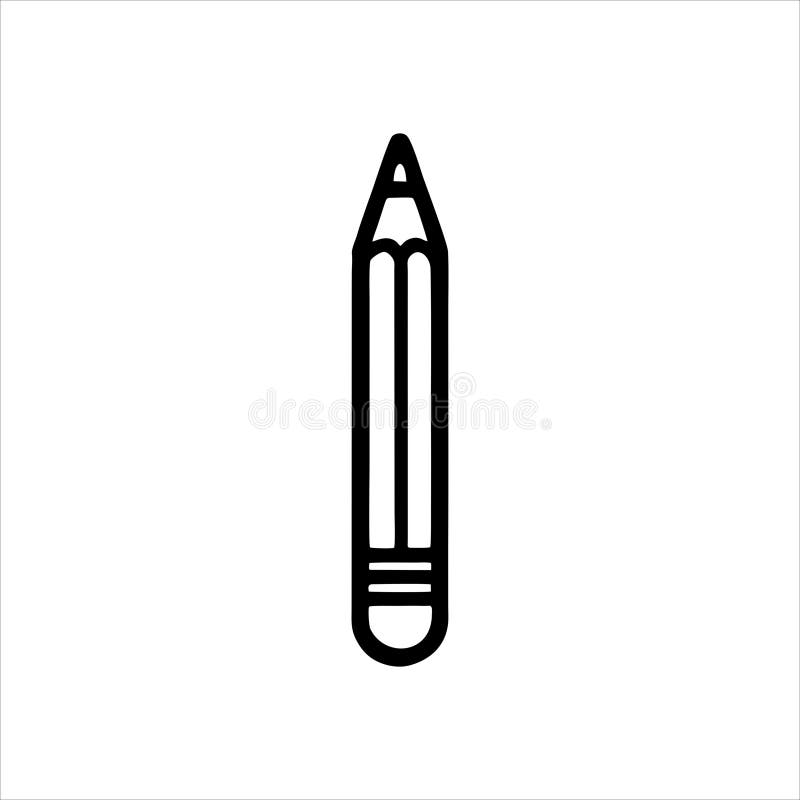 Simple Pencil Vector with Minimalist and Modern Design Stock ...