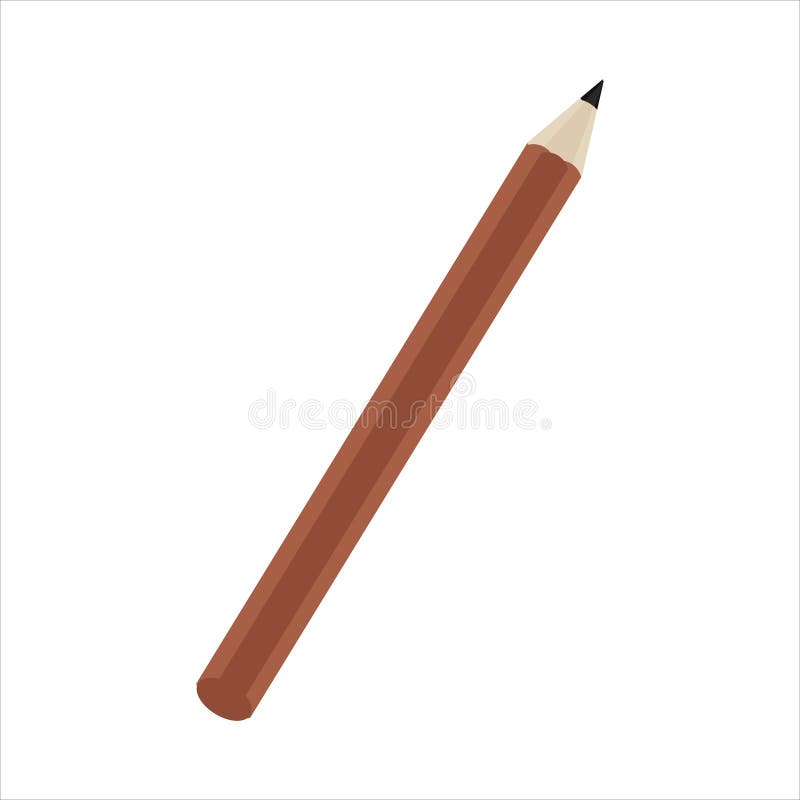 Simple Pencil on a White Background for Website Design or Clip Art ...