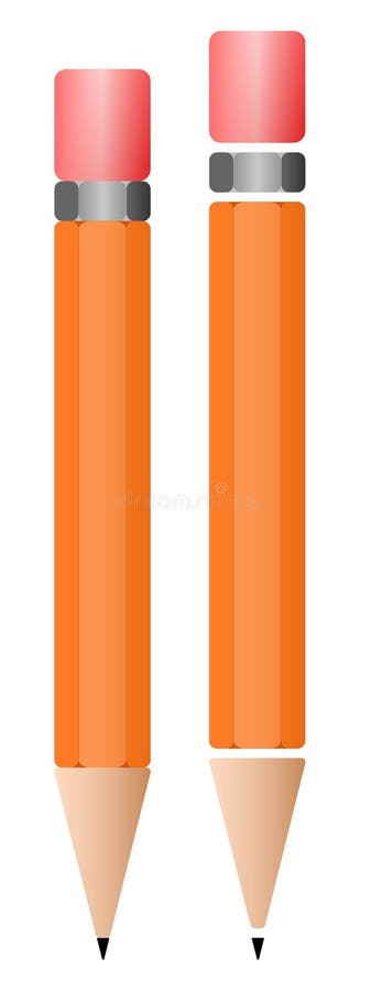 Simple pencils stock vector. Illustration of school, yellow - 57066574