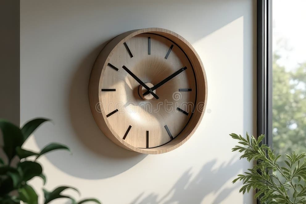 Simple Pendulum Design Wall Timepiece Stock Illustration - Illustration ...