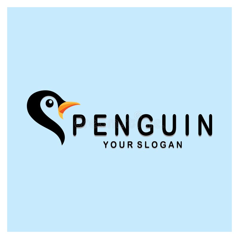 Simple Penguin Logo Design Template Illustration Stock Vector ...