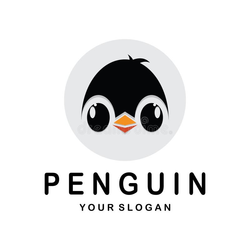 Simple Penguin Logo Design Template Illustration Stock Vector ...