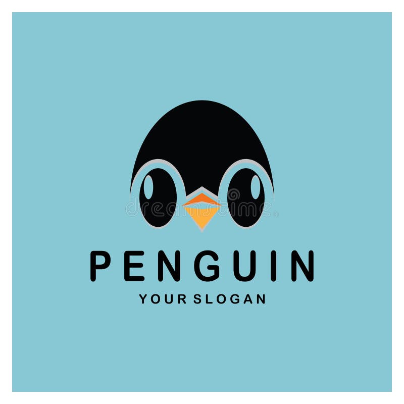 Simple Penguin Logo Design Template Illustration Stock Vector ...