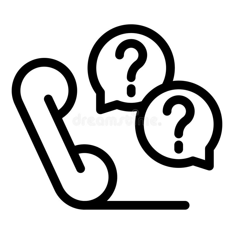 Phone Handset with Two Speech Bubbles Displaying Question Marks Stock ... Phone Handset with Two Speech Bubbles Displaying Question Marks Stock ...