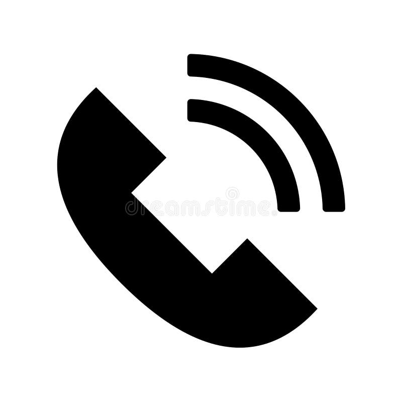 A Simple Phone Icon. Vector. Stock Vector - Illustration of cell, help ...