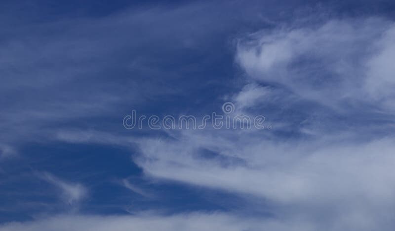 Simple Photo of a Beautiful Blue Sky. Stock Photo - Image of created ...