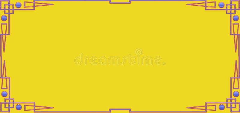 Simple Photo frames box stock illustration. Illustration of yellow ...