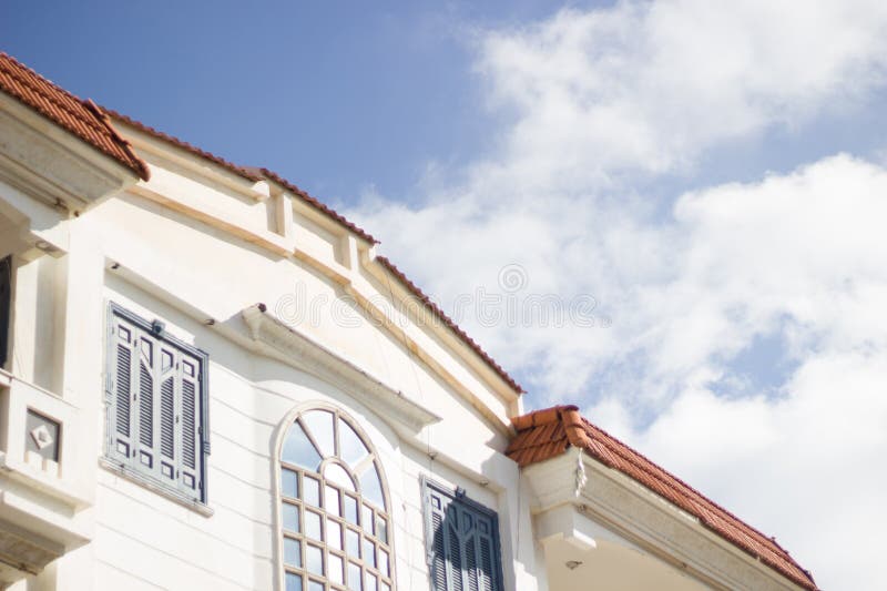 Simple Photo with a House and Clear Sky in the Background Stock Photo ...