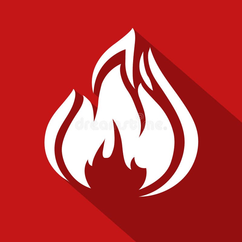 Simple Picture of Fire. Vector Illustration Stock Illustration ...