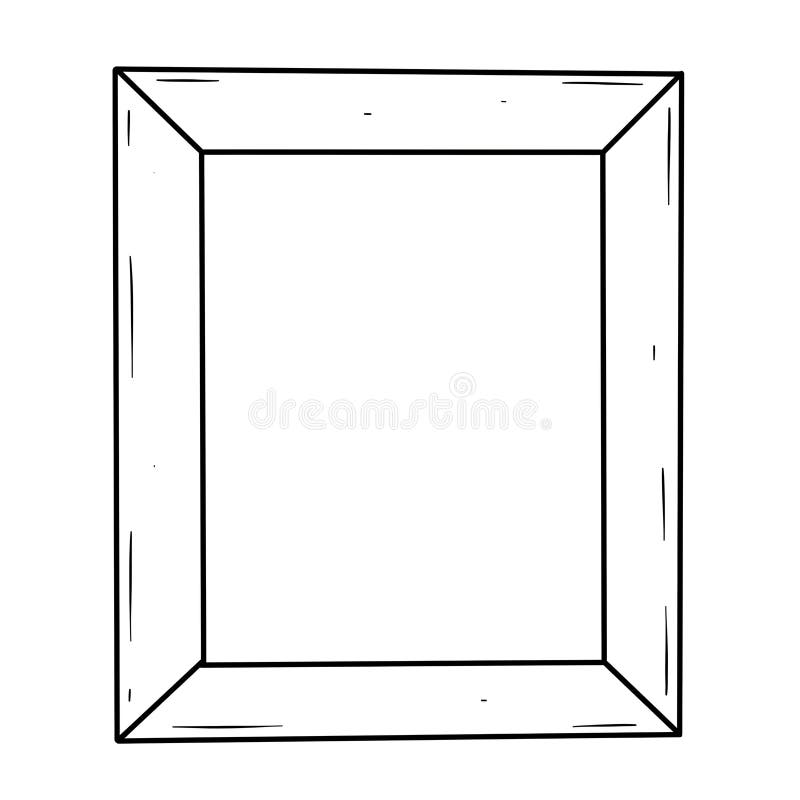 Simple Picture Frame stock illustration. Illustration of border - 375304247