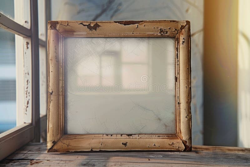 A Simple Picture Frame Placed on a Window Sill. Ideal for Home Decor ...