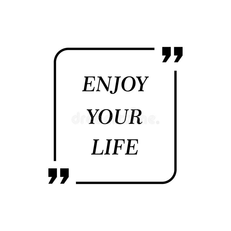 Simple Picture Quotes Vector Design Stock Vector - Illustration of ...