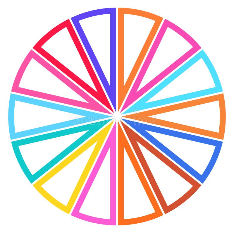Simple Pie Chart-graph and Diagram Vector Illustration. Circle ...