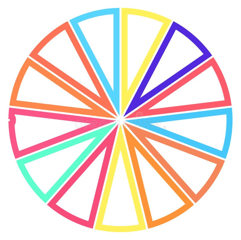 Simple Pie Chart-graph and Diagram Vector Illustration. Circle ...