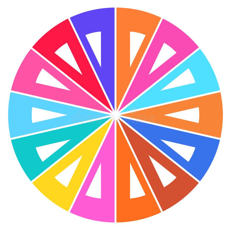 Simple Pie Chart-graph and Diagram Vector Illustration. Circle ...
