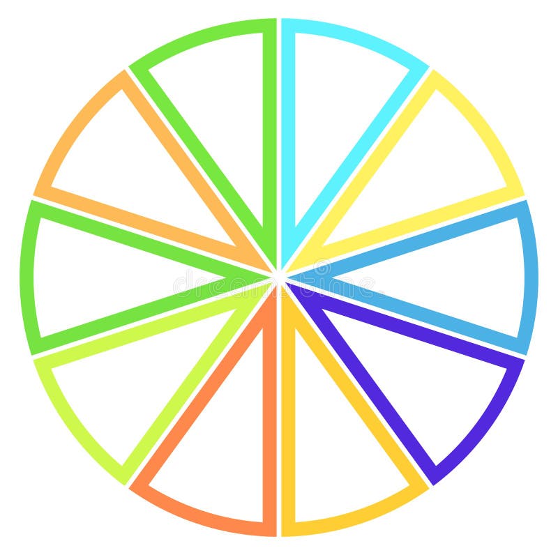 Simple Pie Chart-graph and Diagram Vector Illustration. Circle ...