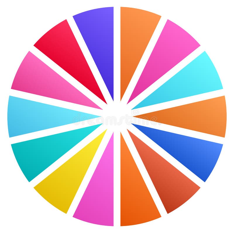 Simple Pie Chart-graph and Diagram Vector Illustration. Circle ...