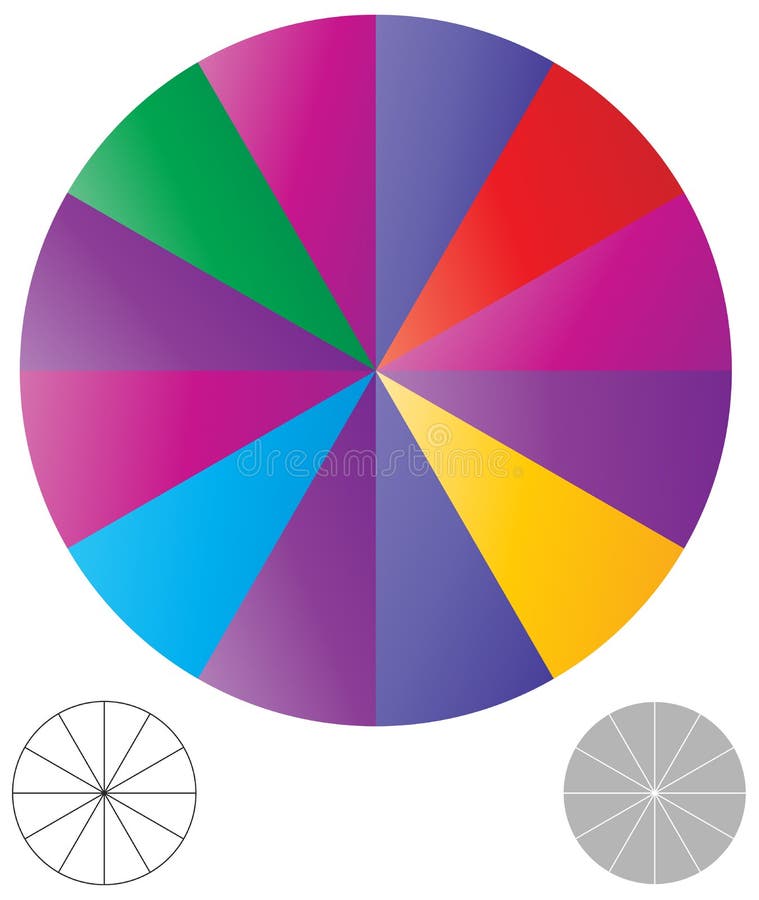Simple Pie Chart-graph and Diagram Vector Illustration. Circle ...