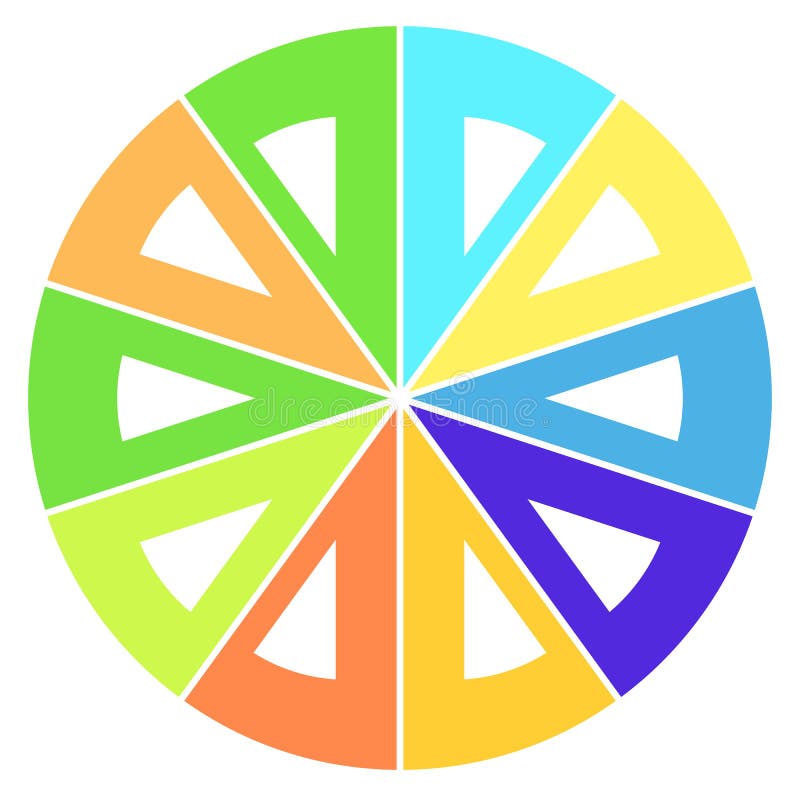 Simple Pie Chart-graph and Diagram Vector Illustration. Circle ...