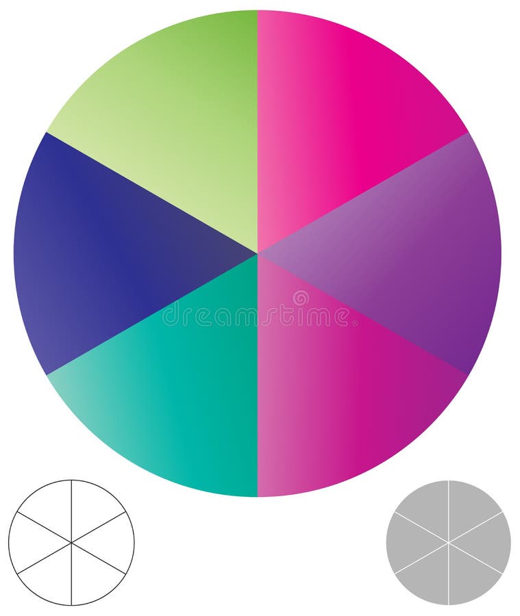 Simple Pie Chart-graph and Diagram Vector Illustration. Circle ...