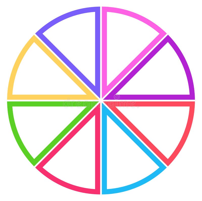 Simple Pie Chart-graph and Diagram Vector Illustration. Circle ...